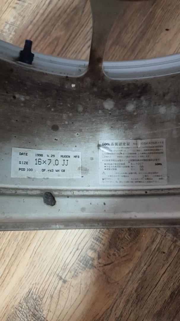 GENUINE Mugen MF8 Rims, Car Accessories, Tyres & Rims on Carousell