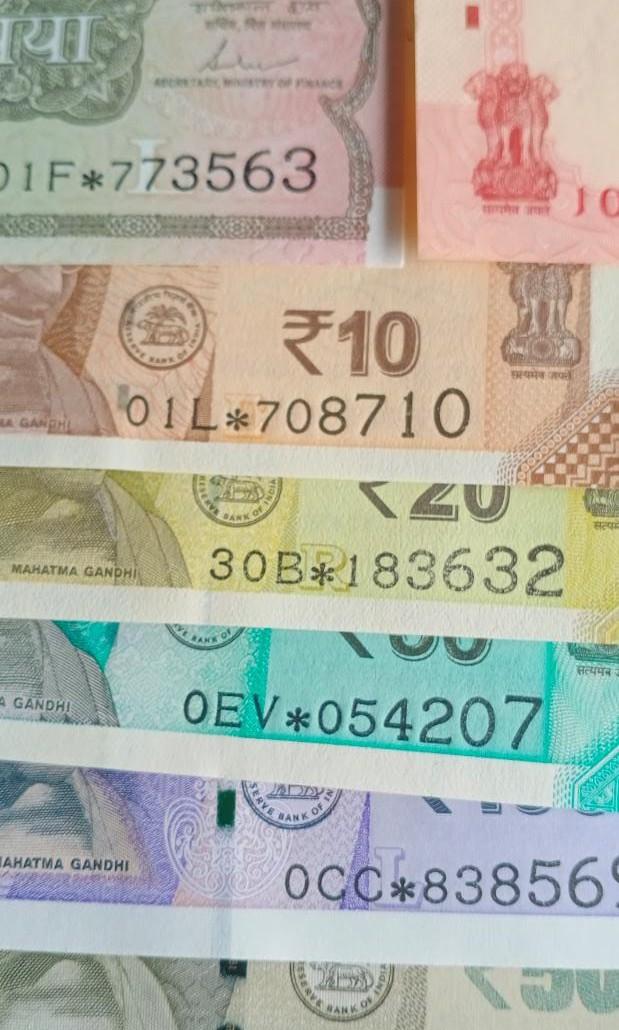 9 ALL DIFFERENT TYPES - * REPLACEMENT NOTES - 1 , 10, 20 , 50 , 100 ...