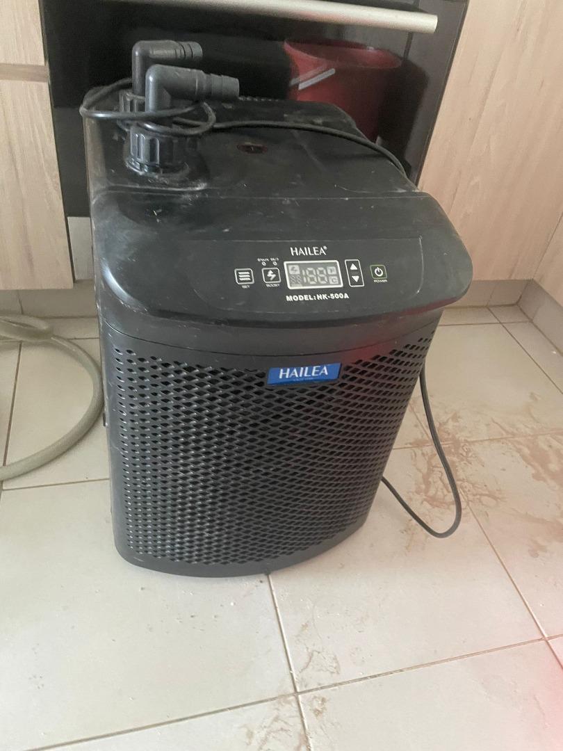 HAILEA fish tank Chiller HK 500A 1/2 HP, Pet Supplies, Homes & Other ...