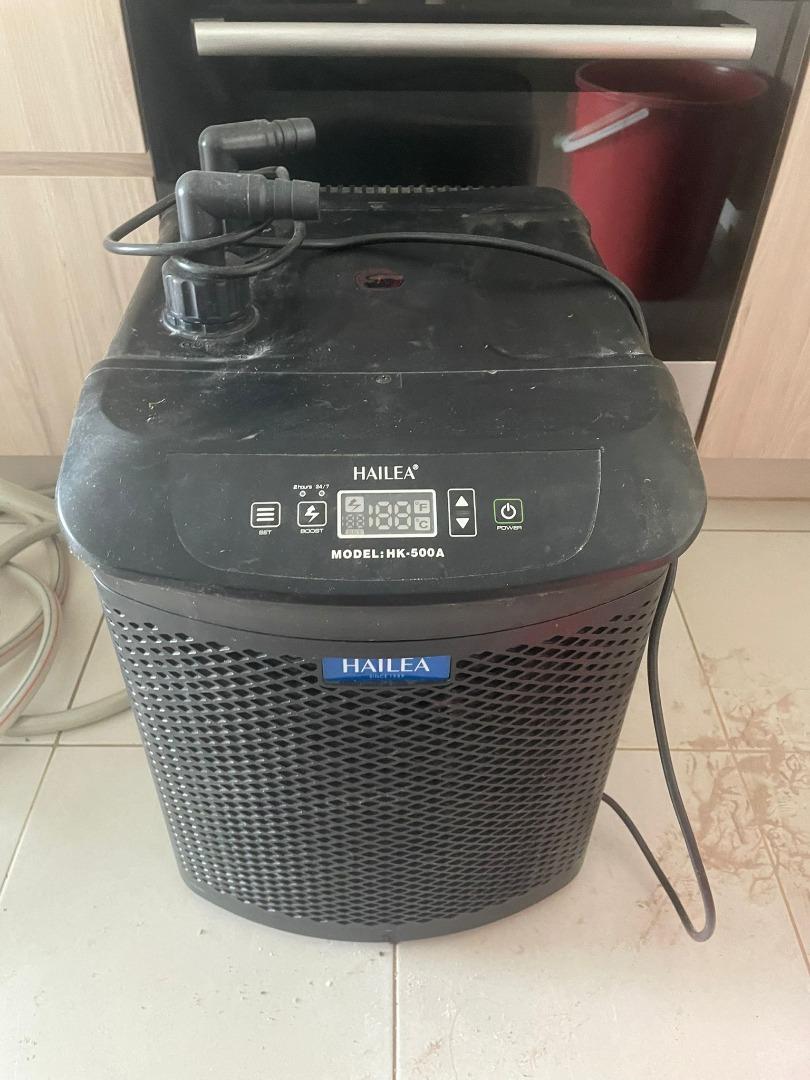 HAILEA fish tank Chiller HK 500A 1/2 HP, Pet Supplies, Homes & Other ...