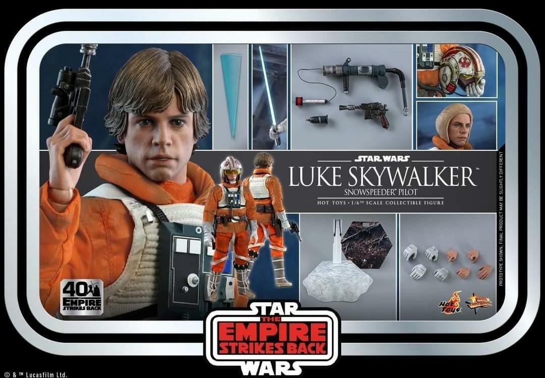 Hot Toys Hoth Luke Pilot Star Wars 40th Anniversary Empire Strike Back ...