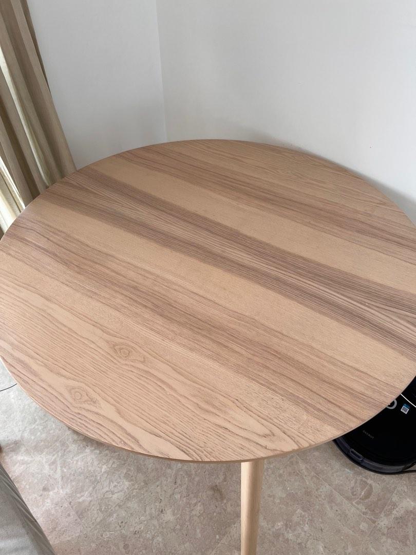 IKEA Lisabo Round Dining Table 105cm, Furniture & Home Living ...
