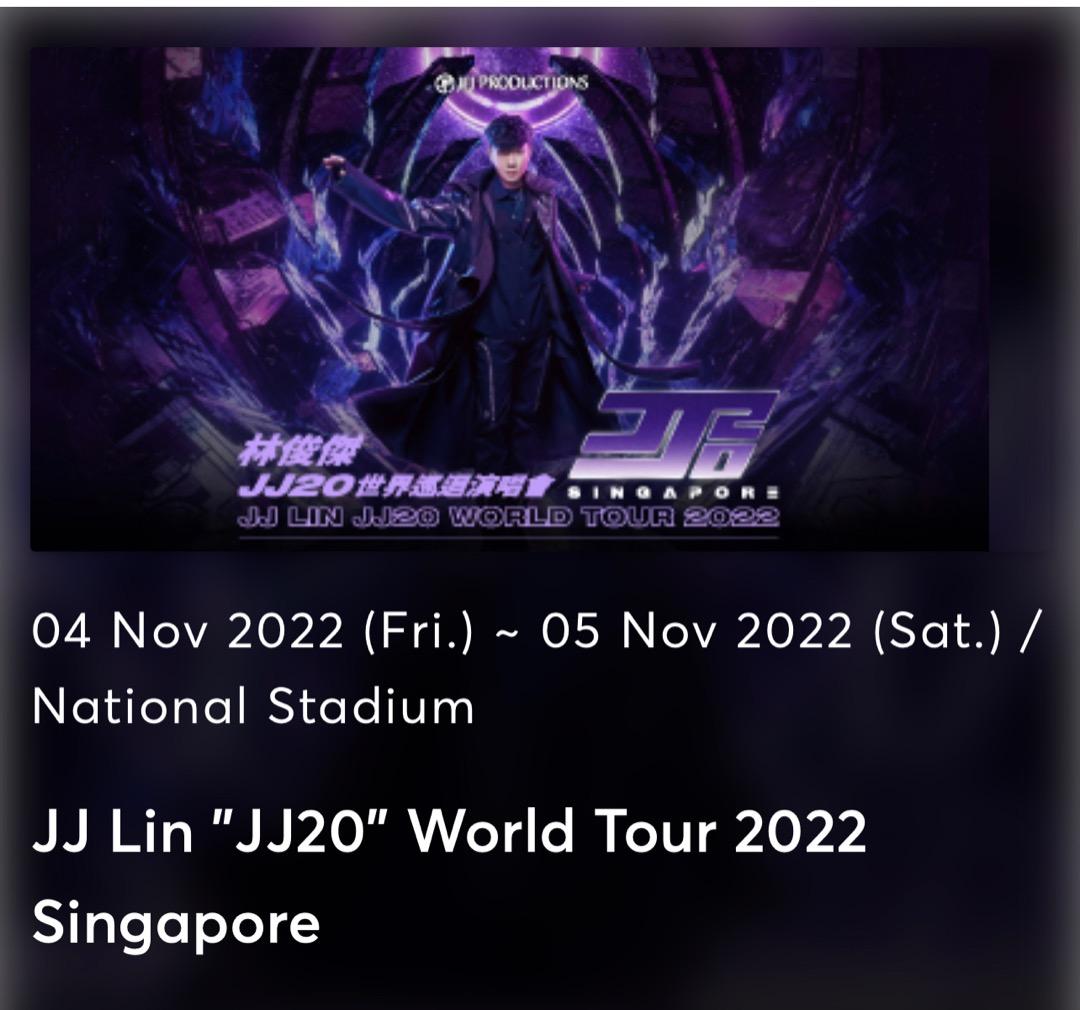 JJ20 World Tour Singapore, Tickets & Vouchers, Event Tickets on Carousell