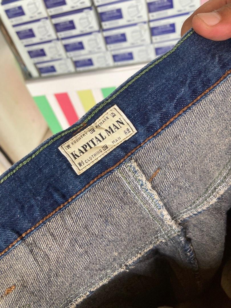 KAPITAL size 32 40” length, Men's Fashion, Bottoms, Jeans on Carousell