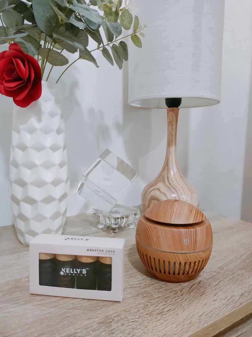 Kelly's Choice Breath Love Diffuser Blend with Table Top Diffuser ...