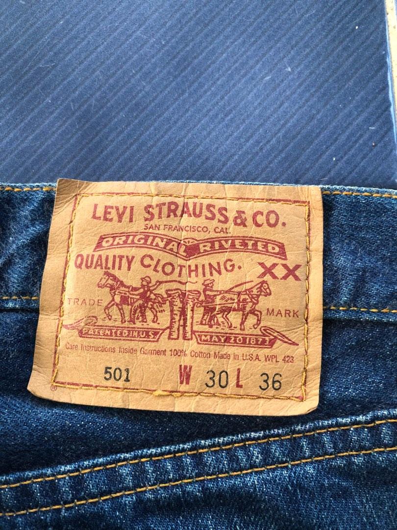 VTG 90s Levis 501 Big E 110 Years Anniversary USA Selvedge, Men's Fashion, Bottoms, Jeans on ...