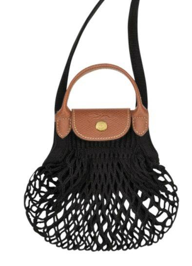LONGCHAMP LE PLIAGE FILET XS - BLACK, Luxury, Bags & Wallets on Carousell