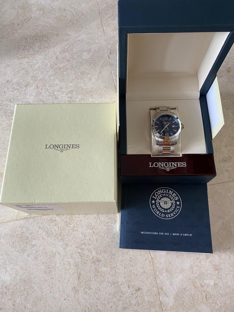 Longines Conquest Blue Dial 41mm Quartz, Luxury, Watches on Carousell