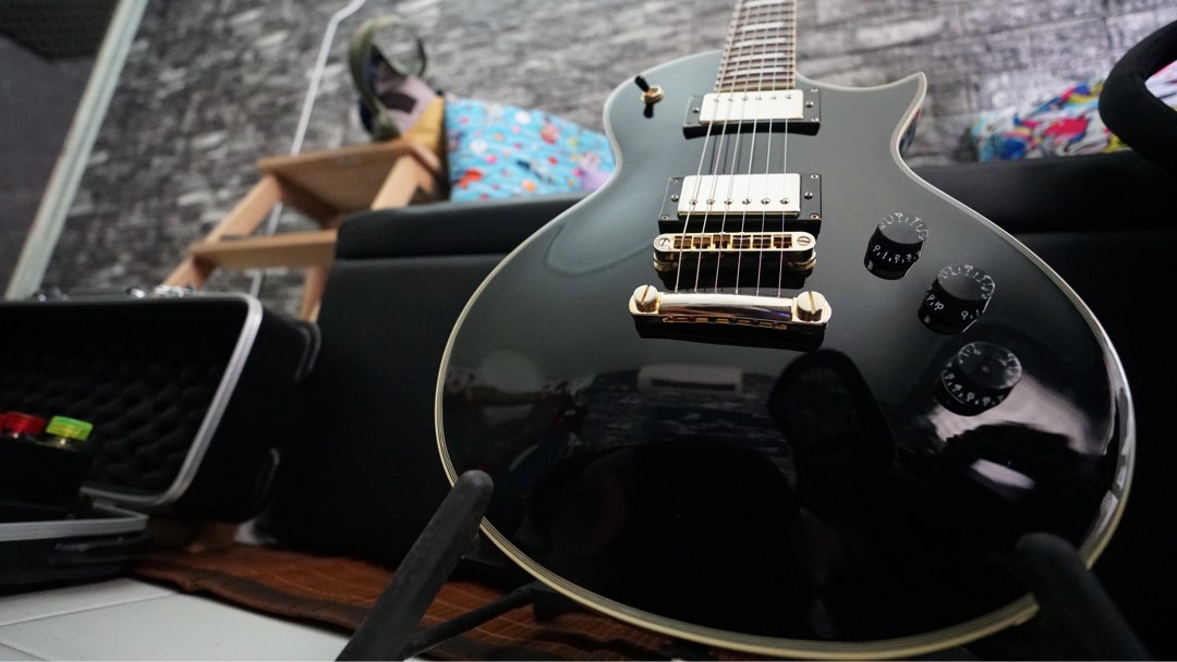 LTD EC-256 with Mono Vertigo Case, Hobbies & Toys, Music & Media ...