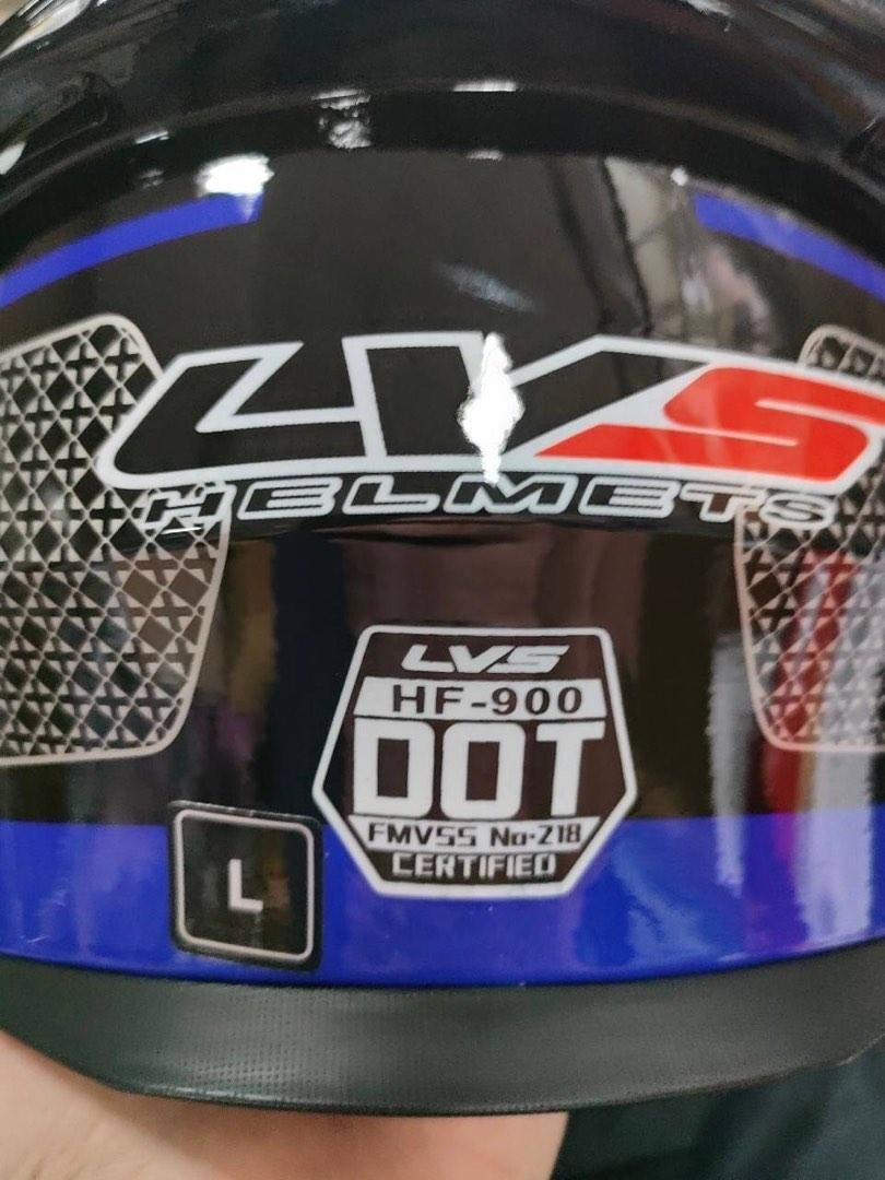 LVS Modular motorbike helmet with DOT certification and double visor ...