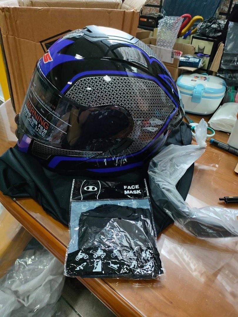 LVS Modular motorbike helmet with DOT certification and double visor ...