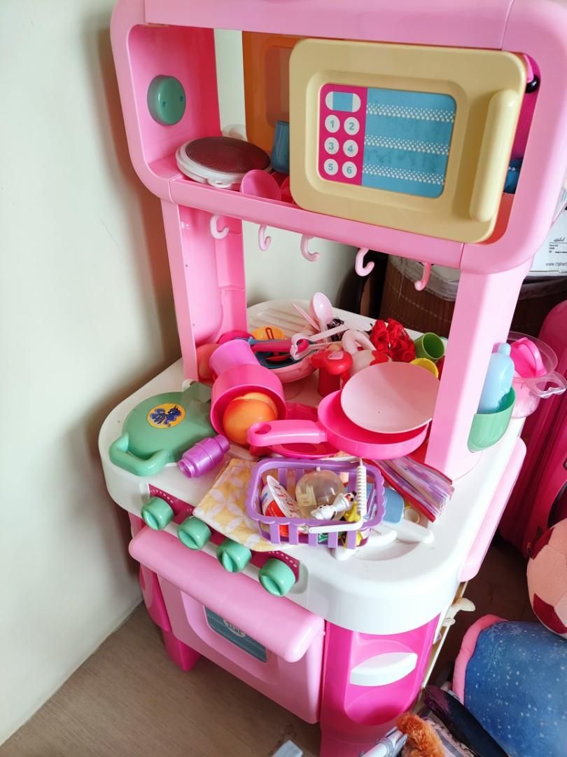 Mainan Kitchen set ELC PINK, Bayi & Anak, Mainan & Baby Walker di Carousell
