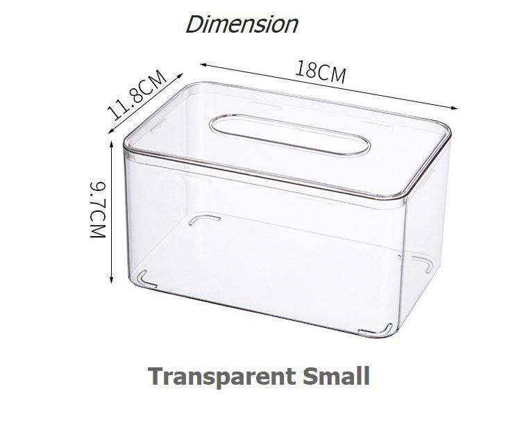 Minimalist Nordic Transparent Tissue Box, Furniture & Home Living ...