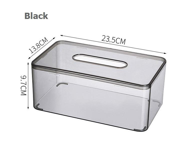 Minimalist Nordic Transparent Tissue Box, Furniture & Home Living ...