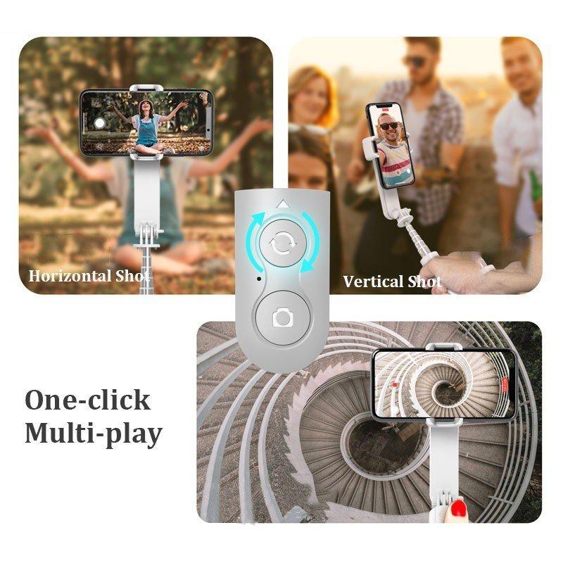 Mobile Phone Single Axis Stabilizer Telescopic Folding Bluetooth Selfie ...
