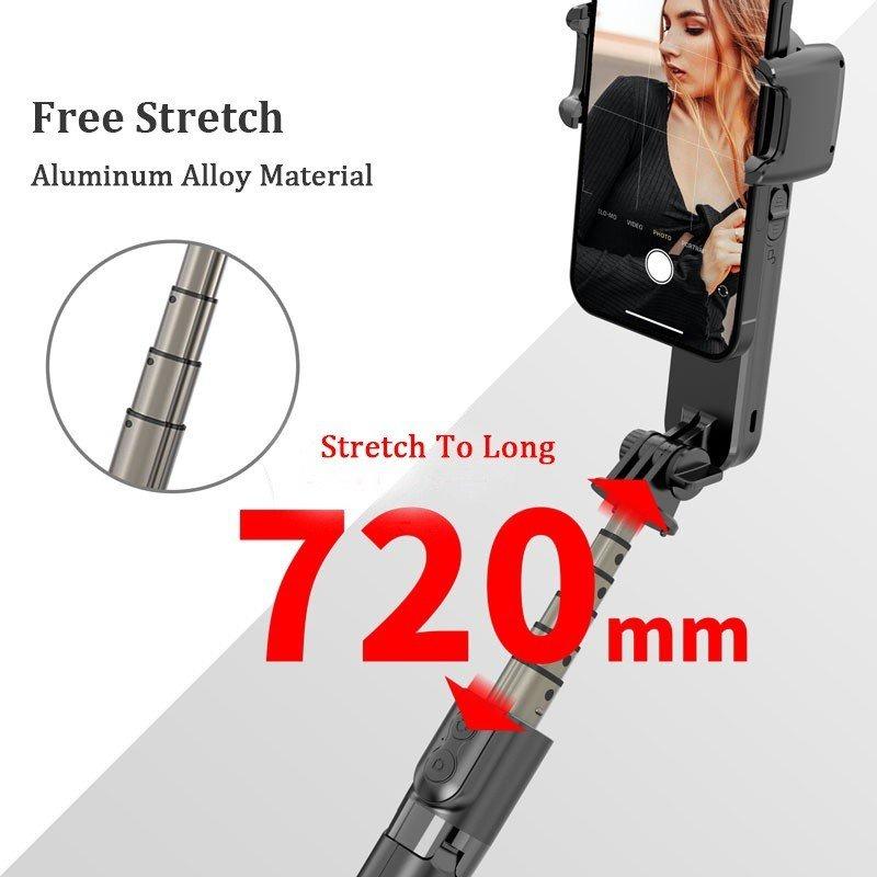 Mobile Phone Single Axis Stabilizer Telescopic Folding Bluetooth Selfie ...