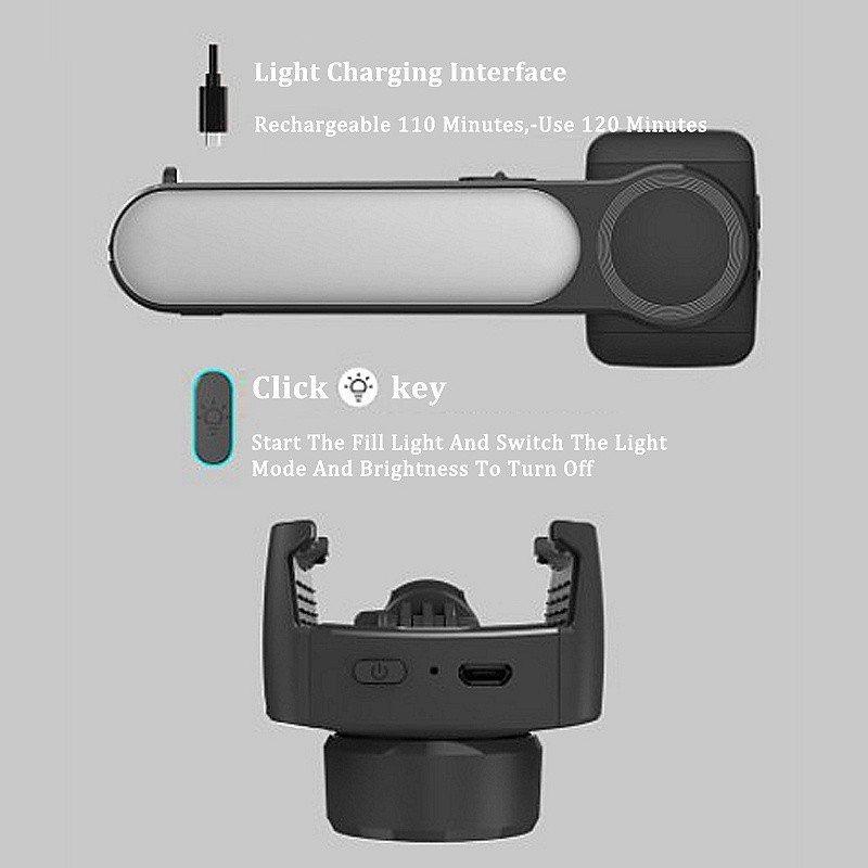 Mobile Phone Single Axis Stabilizer Telescopic Folding Bluetooth Selfie ...