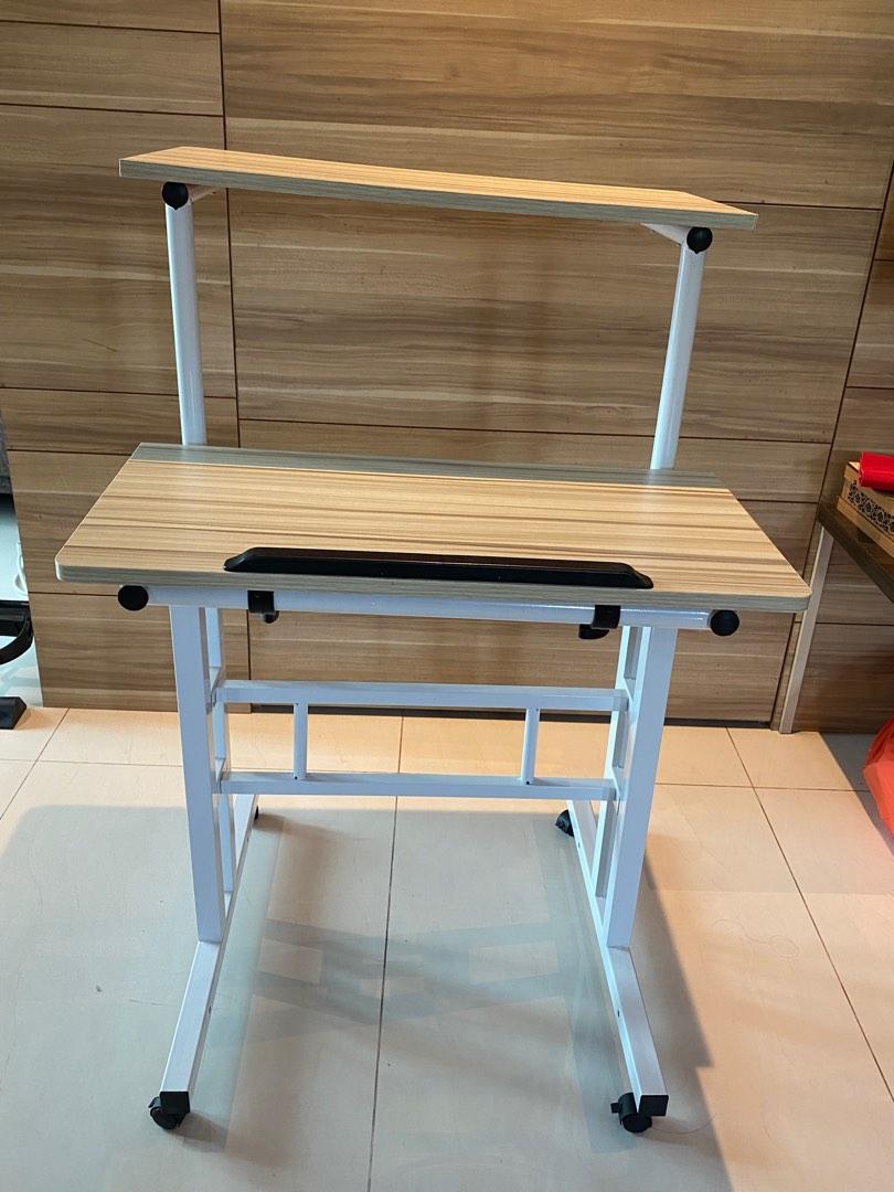 Movable Computer Table/Adjustable Height/Study table, Furniture & Home ...
