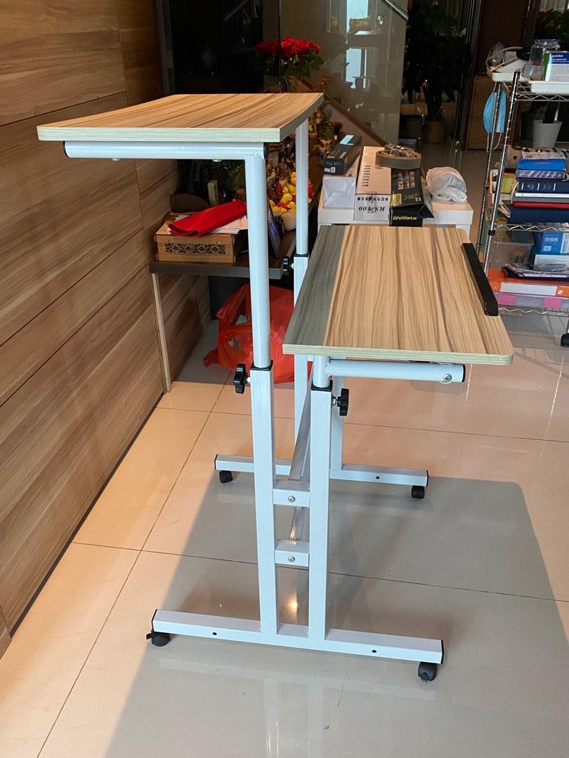 Movable Computer Table/Adjustable Height/Study table, Furniture & Home ...