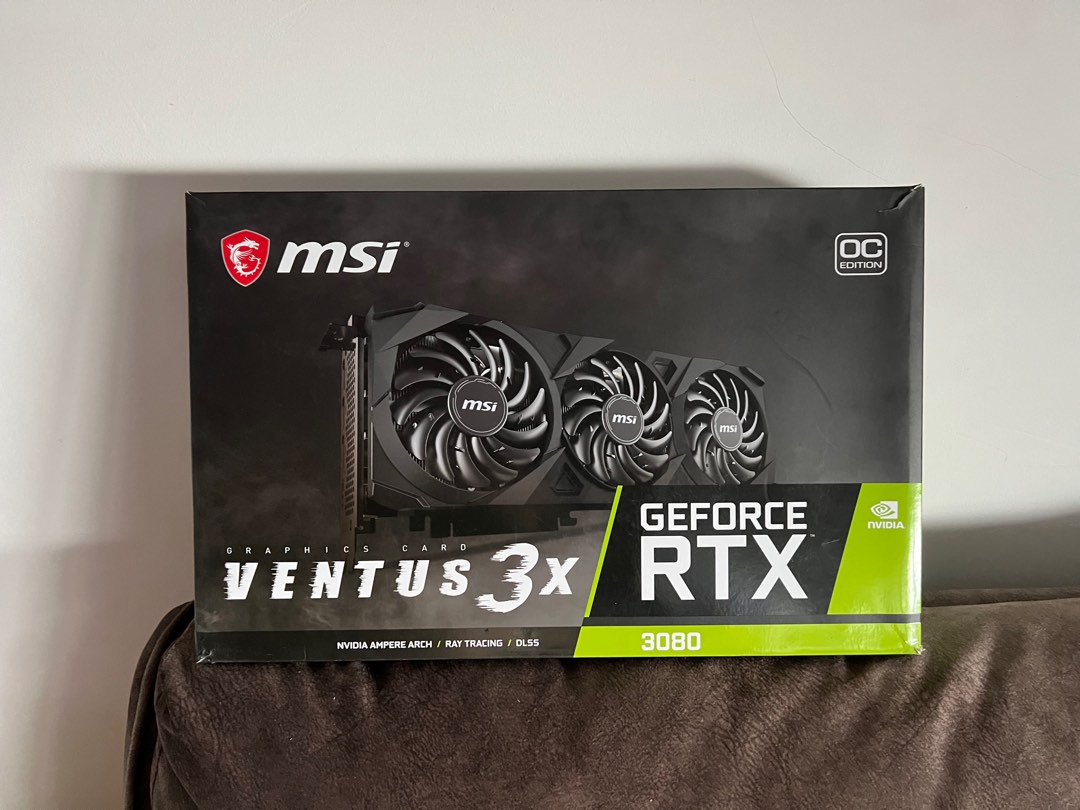 MSI Ventus 3X Rtx 3080 (Full box), Computers & Tech, Parts ...