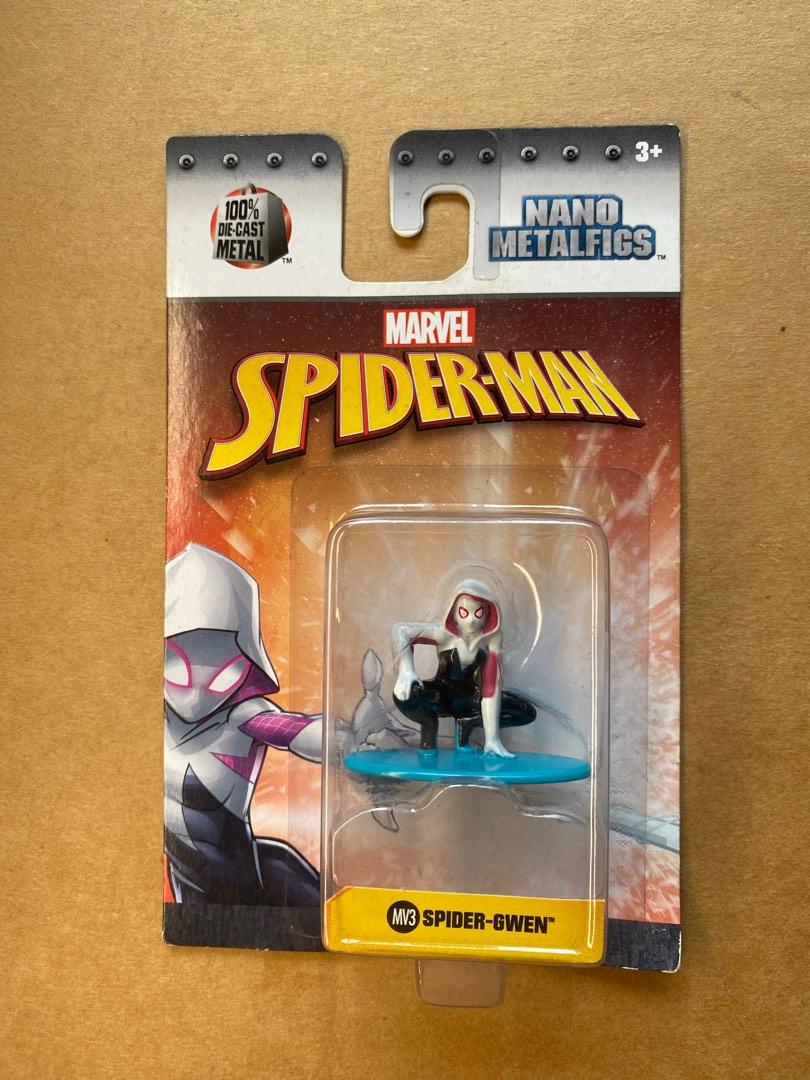 Nano metalfigs marvel war machine spider-man iron man spider-girl ...