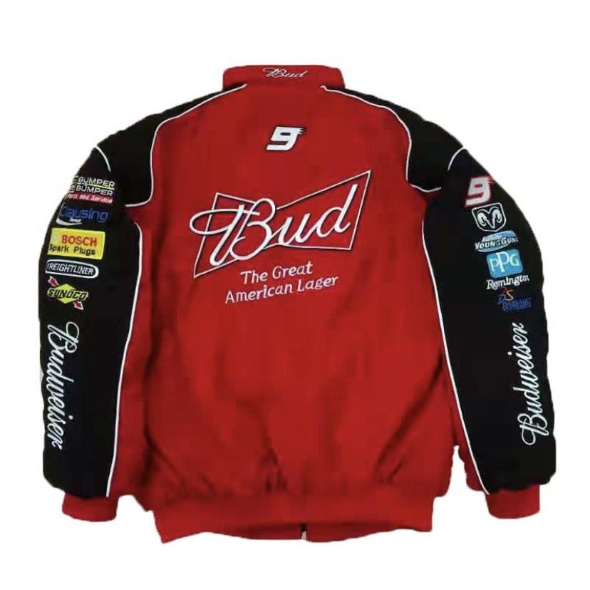 Nascar Budweiser F1 Racing Jacket, Men's Fashion, Coats, Jackets and ...