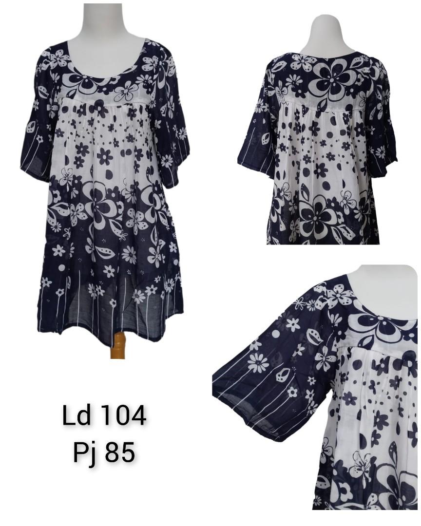 Navy Flo Midi Dress, Fesyen Wanita, Pakaian Wanita, Gaun & Rok di Carousell