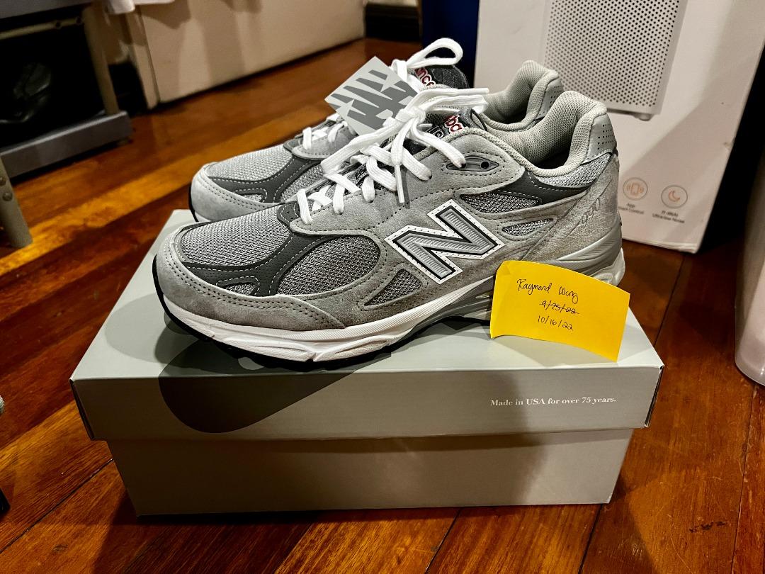 New Balance Made in USA 990v3 Core M990GY3 - Grey with white, Men's ...