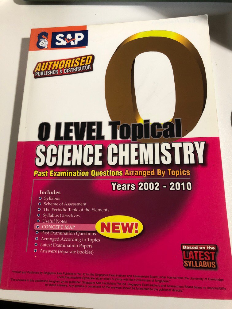 O Levels Topical Science Chemistry TYS, Hobbies & Toys, Books ...