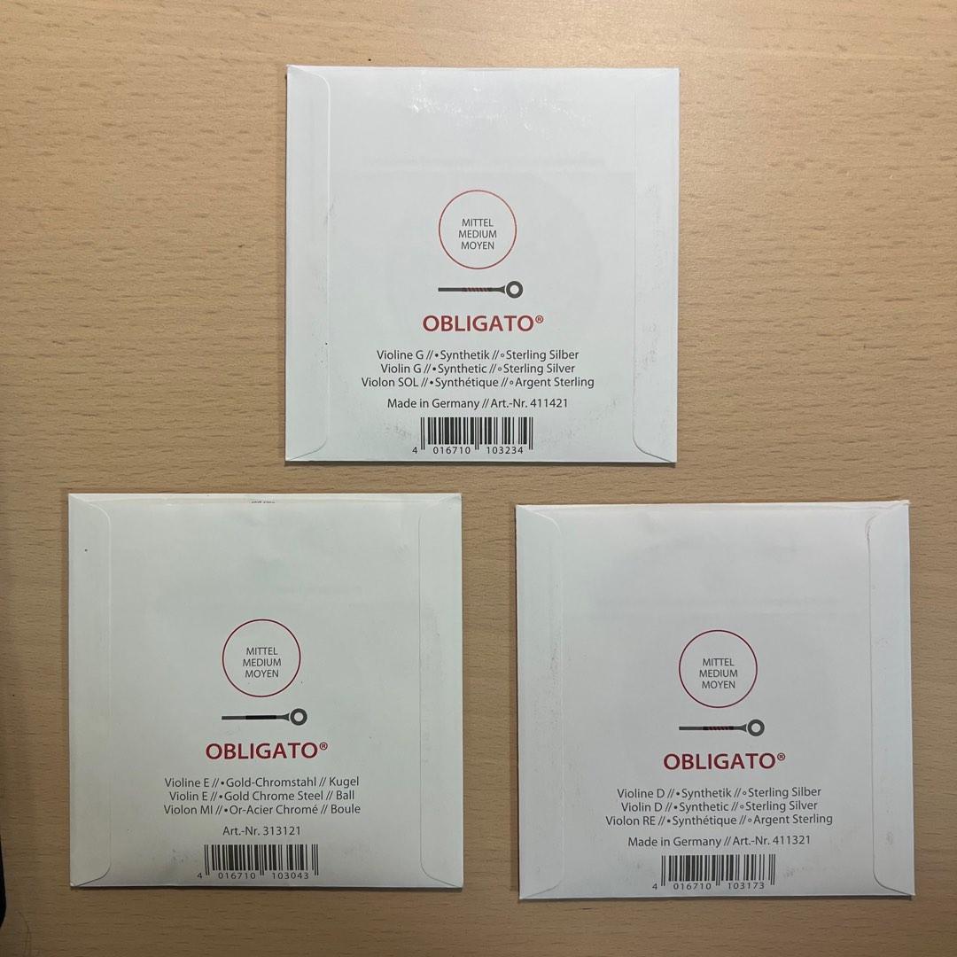 obligato violin strings, Hobbies & Toys, Music & Media, Musical ...