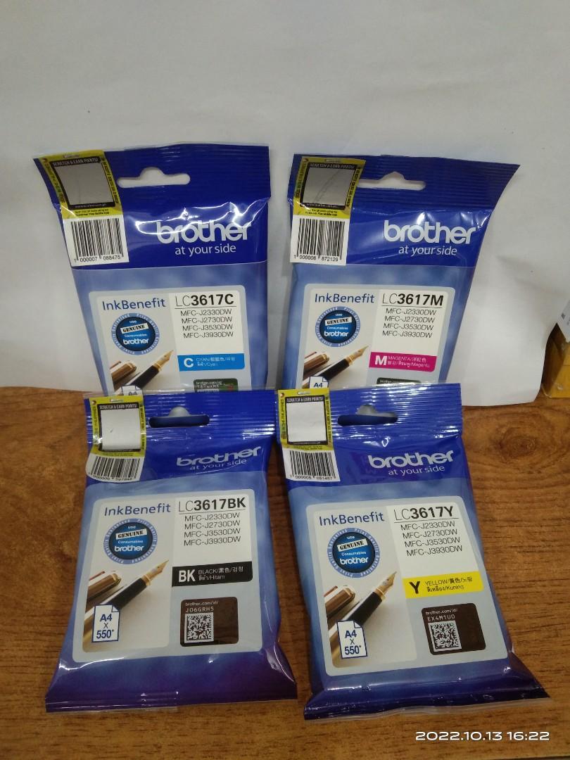 Original Brother LC3617 C,M,Y,K, Computers & Tech, Printers, Scanners ...