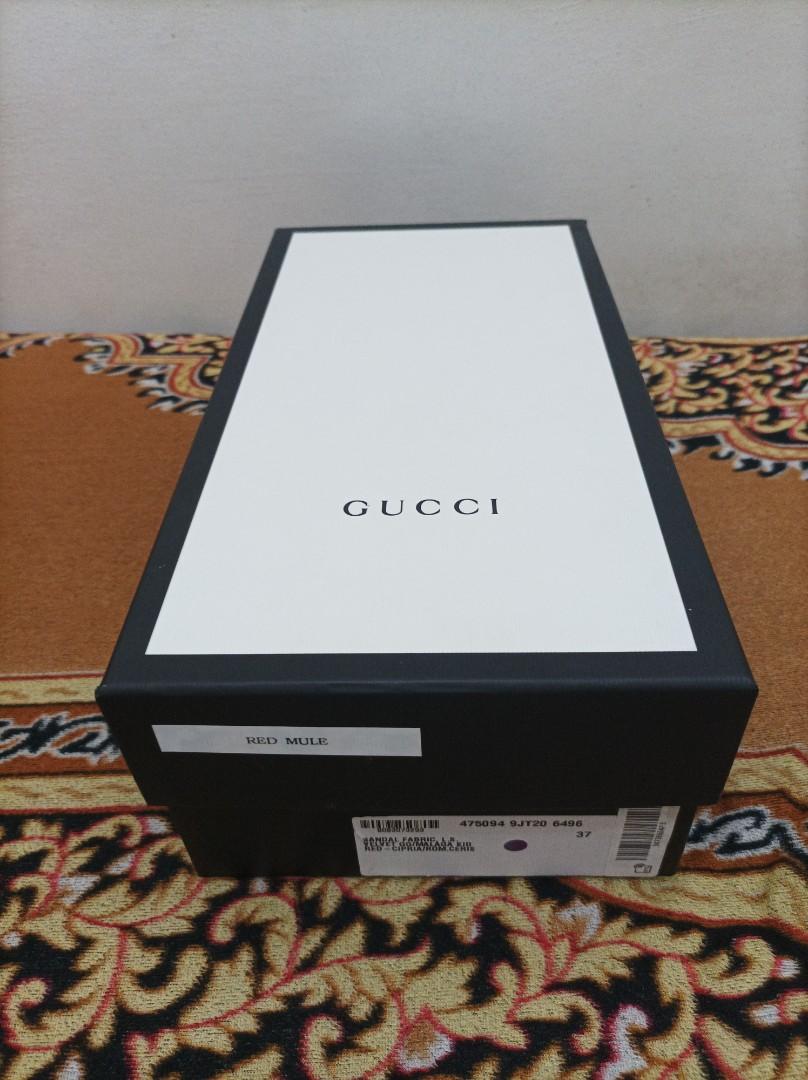 Original Gucci shoe box with card, Luxury, Bags & Wallets on Carousell