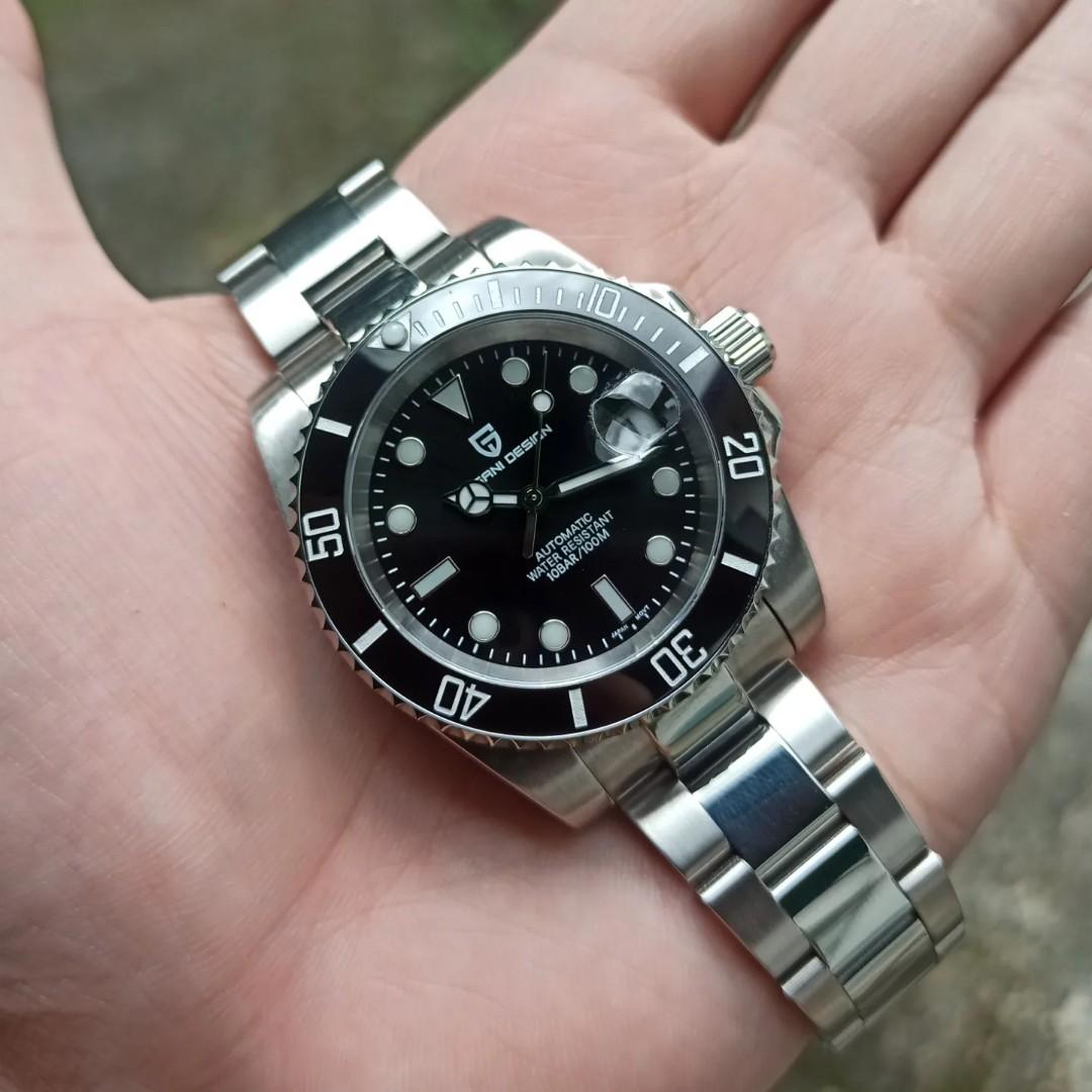 Pagani Design - Black Submariner "Homage" Watch, Men's Fashion, Watches ...