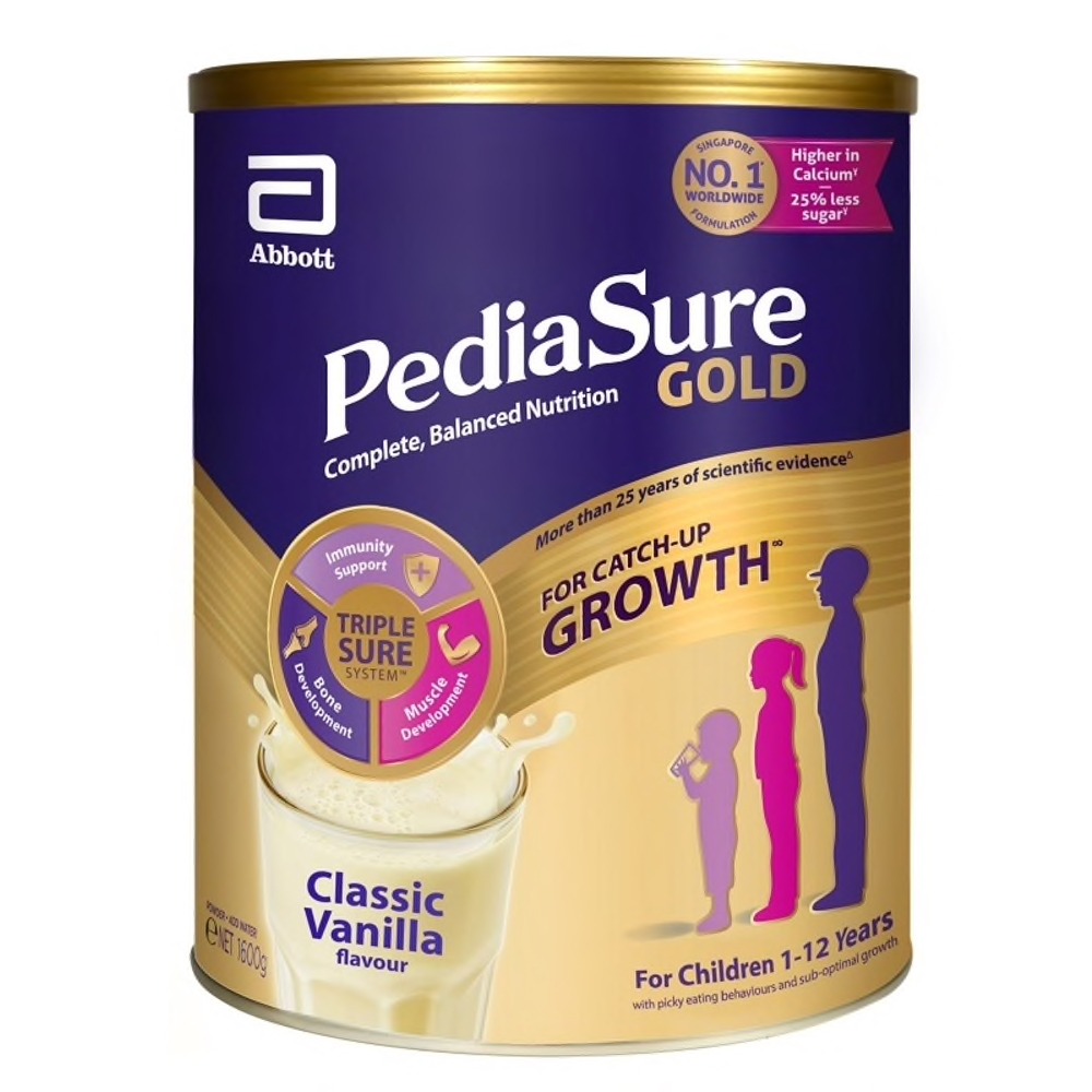 PediaSure Gold -Classic Vanilla,1.6kg, Babies & Kids, Nursing & Feeding ...