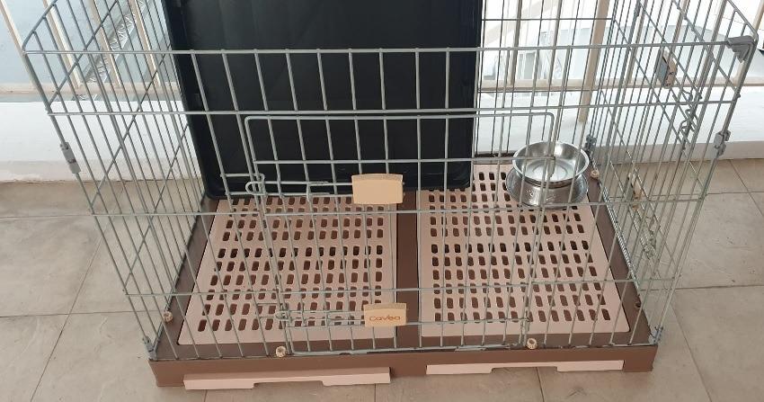 Dog cage - easy cleaning cage has it a separate pull out tray. Can use ...
