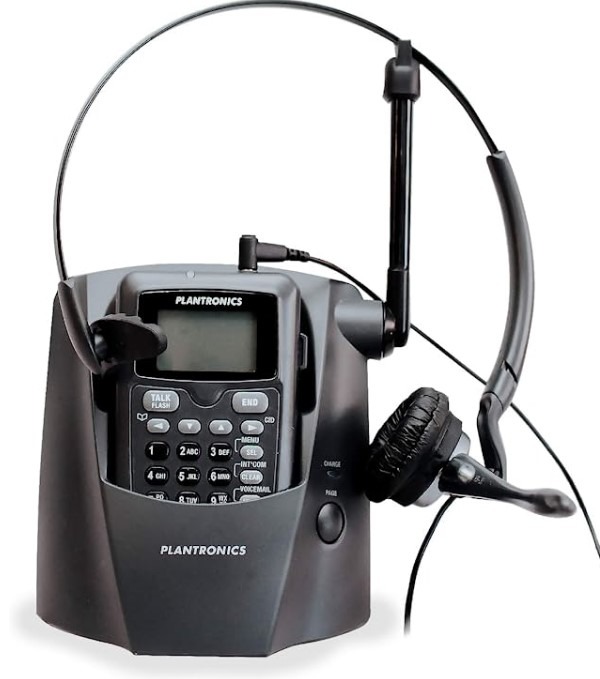 Plantronics - Cordless DECT Headset Telephone CT14 (Poly), Audio ...