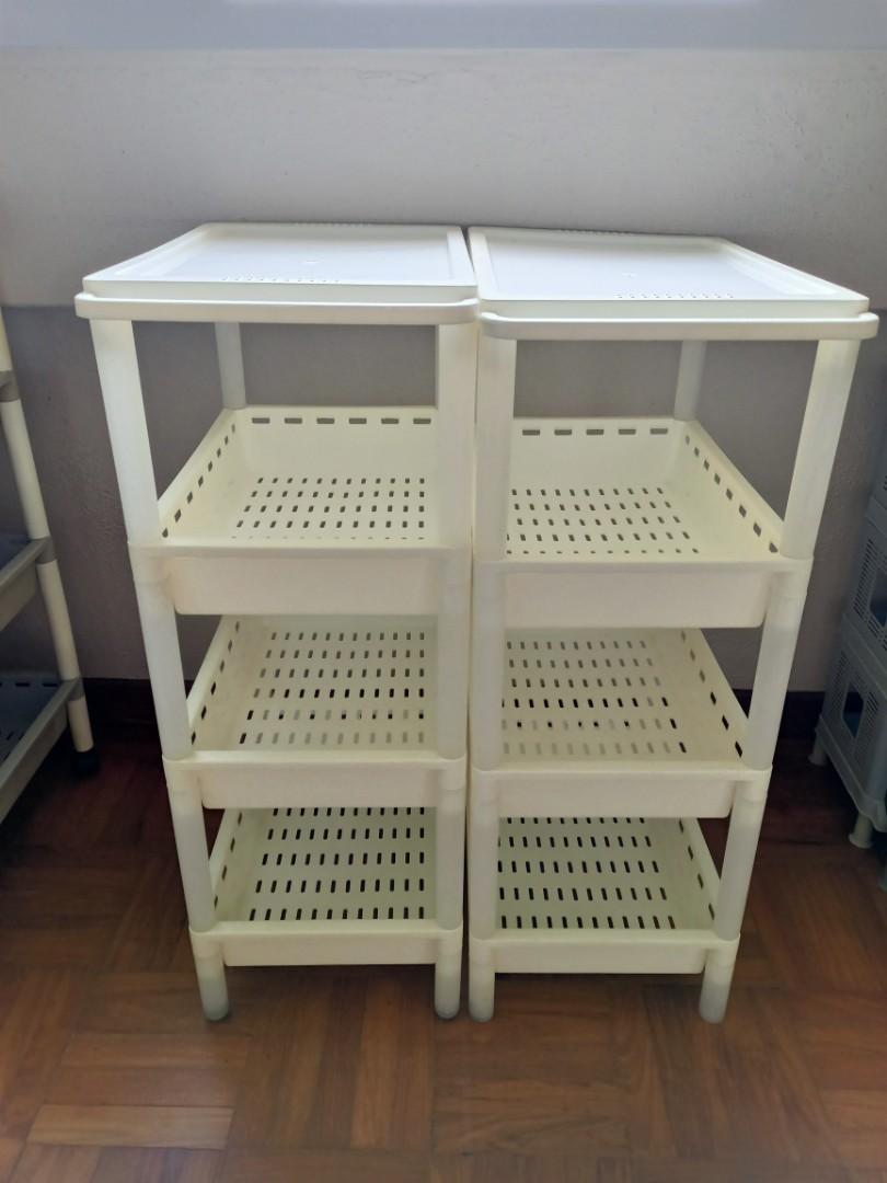 Plastic Storage Shelving Rack, Furniture & Home Living, Furniture ...