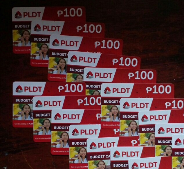 Pldt budget card 100 for idd ndd calls pldt landline smart sun tnt ...