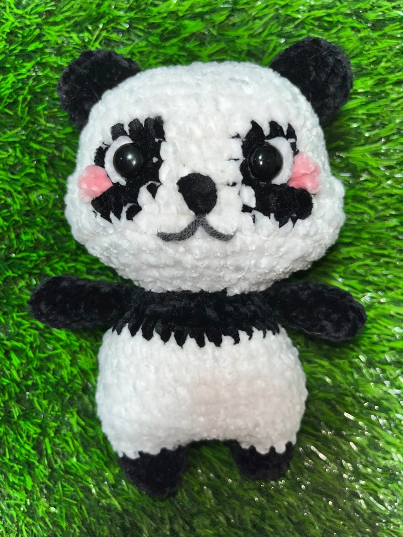 POPO Crochet Panda Toy, Hobbies & Toys, Stationery & Craft, Handmade ...