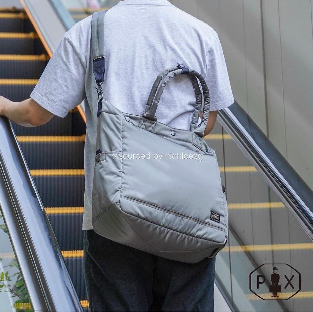 PORTER EXCHANGE TANKER 2WAY TOTE BAG (L), Men's Fashion, Bags, Sling Bags on Carousell