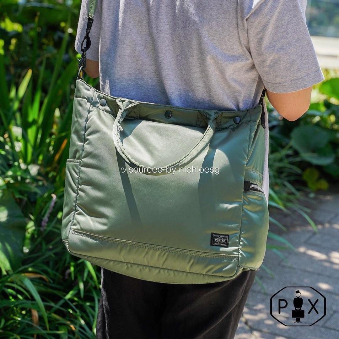 PORTER EXCHANGE TANKER 2WAY TOTE BAG (L), Men's Fashion, Bags, Sling Bags on Carousell