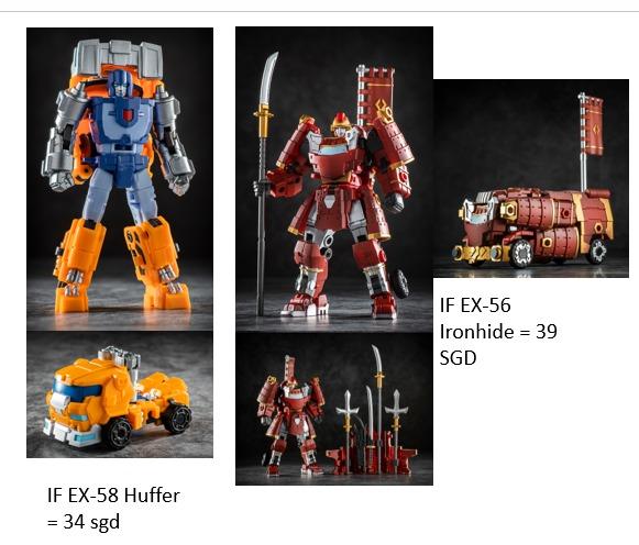 Preorder Iron Factory IF EX-56 Ironhide or IF EX-57 Huffer Legends ...
