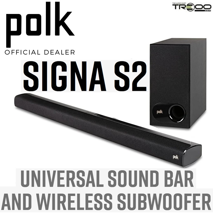 [PROMO!] Polk Audio Signa S2 Wireless Bluetooth Soundbar with Wireless ...