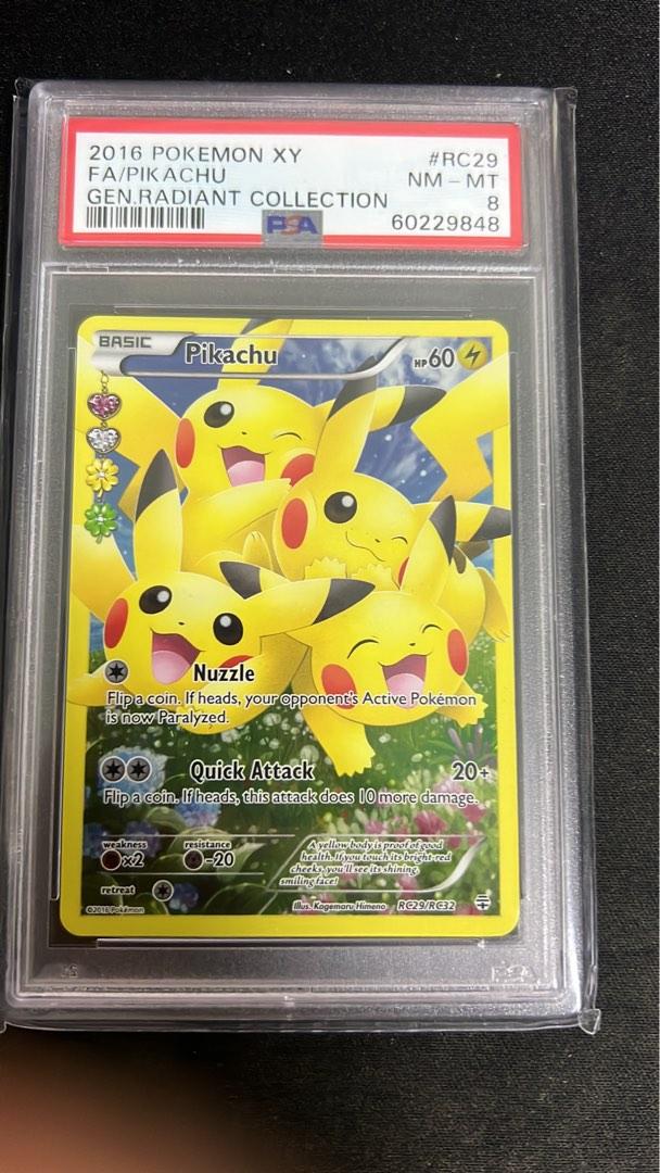 PSA 8 pikachu radiant collection, Hobbies & Toys, Toys & Games on Carousell