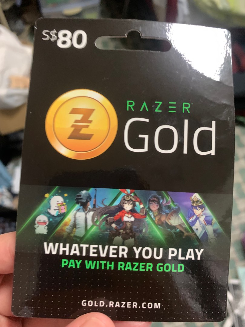 Razer gold worth $80, Video Gaming, Gaming Accessories, Game Gift Cards ...