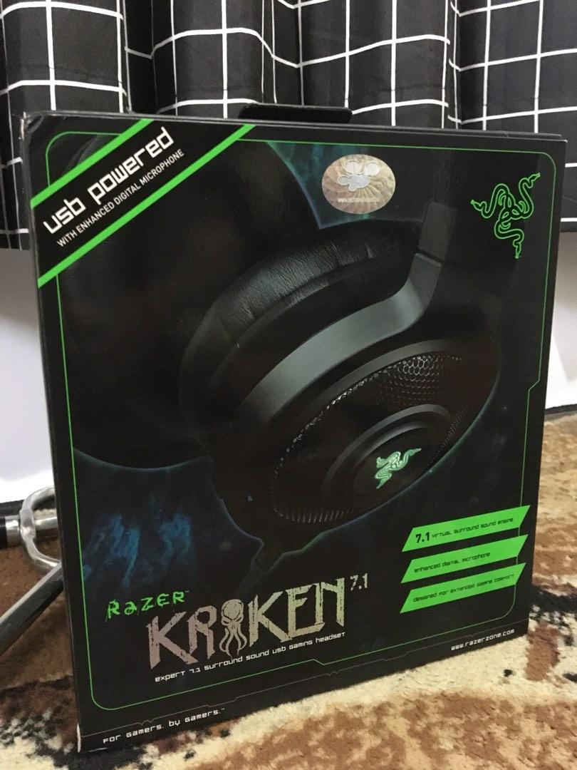 Razer kraken 7.1 sorround sound engine, Elektronik, Audio di Carousell
