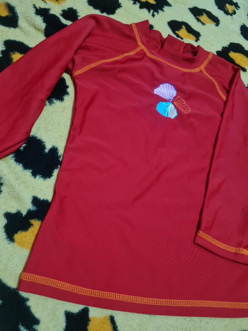 Red Rash Guard Two Piece Swimwear Size for 8 to 10 Years Old, Babies ...