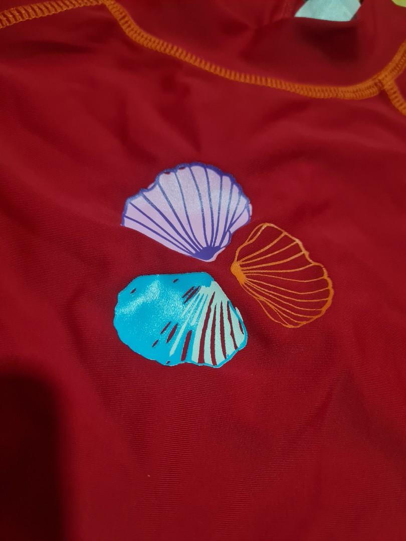 Red Rash Guard Two Piece Swimwear Size for 8 to 10 Years Old, Babies ...