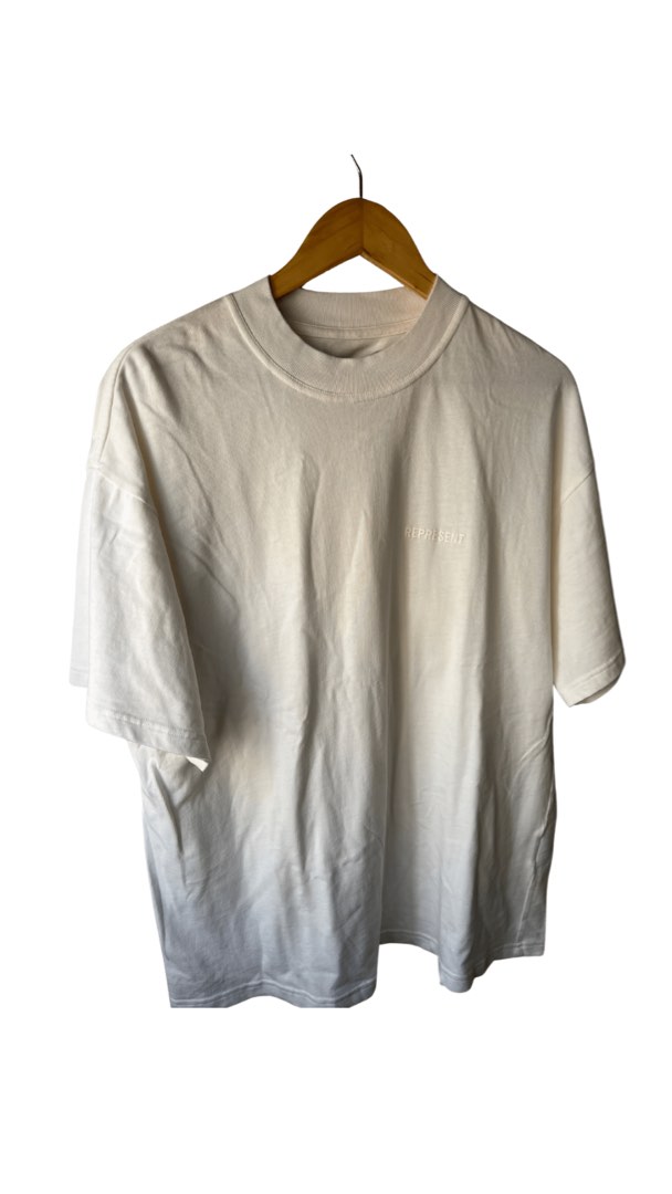 Represent Blank tee (off white), Women's Fashion, Tops, Shirts on Carousell