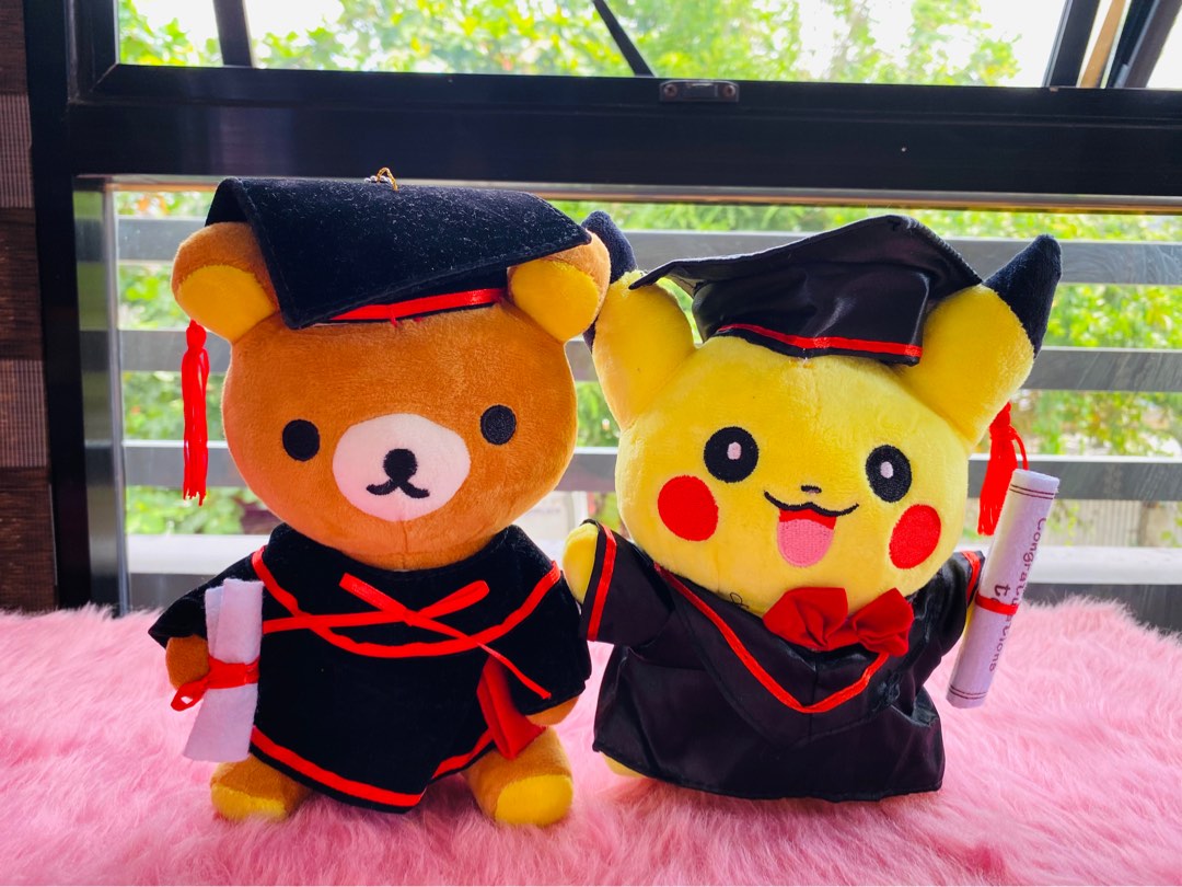 Rilakkuma and Pikachu Graduation edition, Hobbies & Toys, Toys & Games ...
